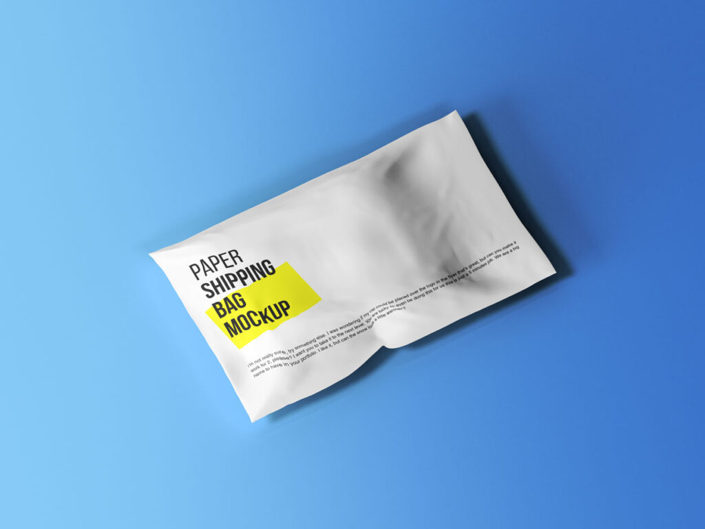 Paper Shipping Bag Mockup - Unmockup