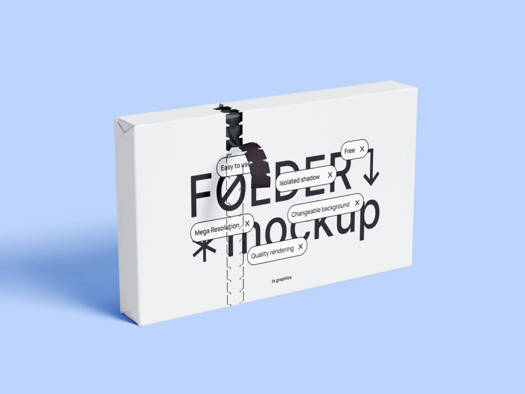 Standing Paper Packaging Box Mockup - Unmockup