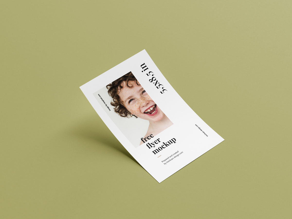 Vertical Flyer Poster Mockup - Unmockup